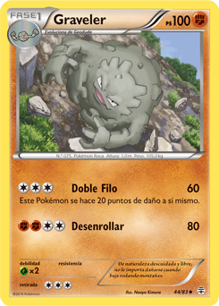 #0075 Graveler - Juego de Cartas de Pokémon - Pokéxperto