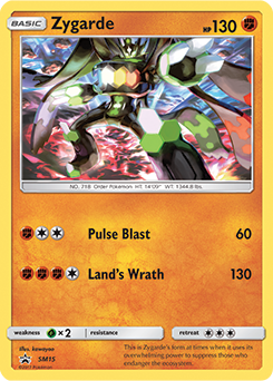 Zygarde - Carta 15/108 (SL Promocionales) - CartaDex Pokémon - Pokéxperto